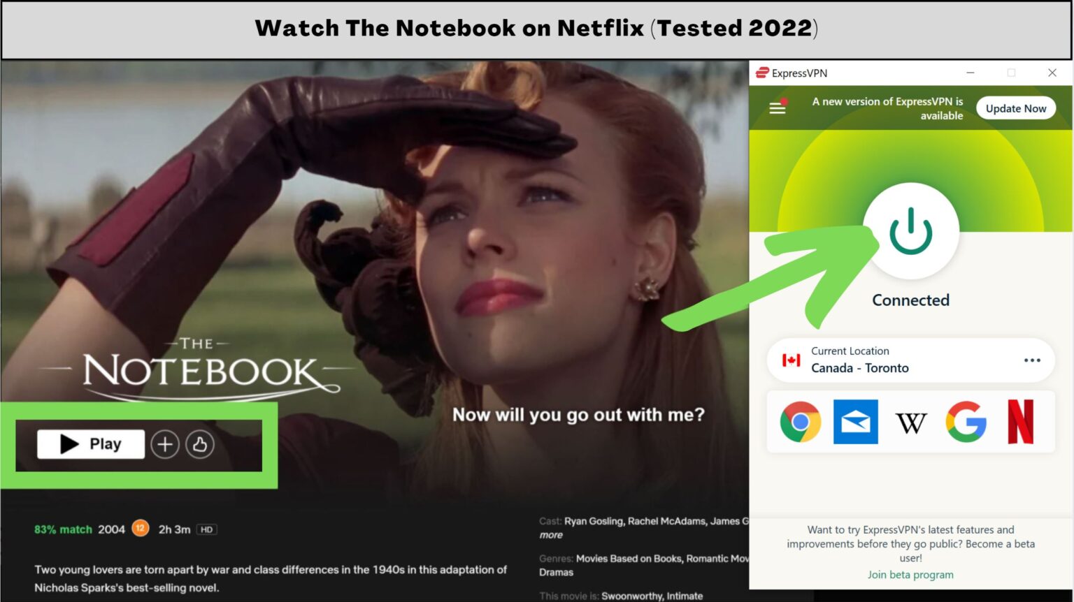 Is The Notebook On Netflix? Here Is How To Watch It In 2023