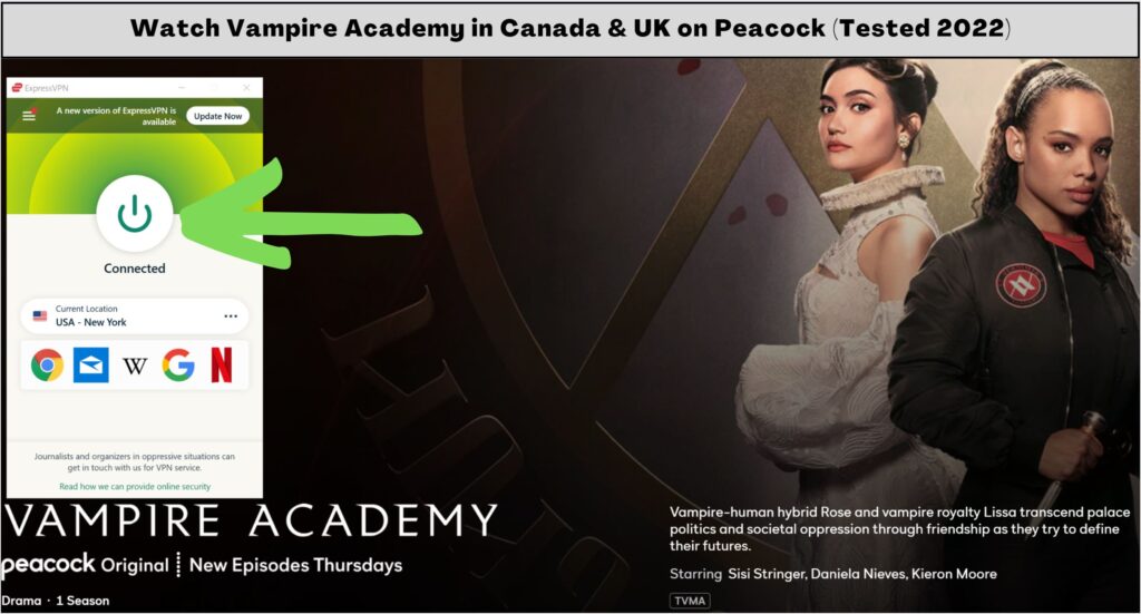 How To Watch Vampire Academy On Peacock From Canada