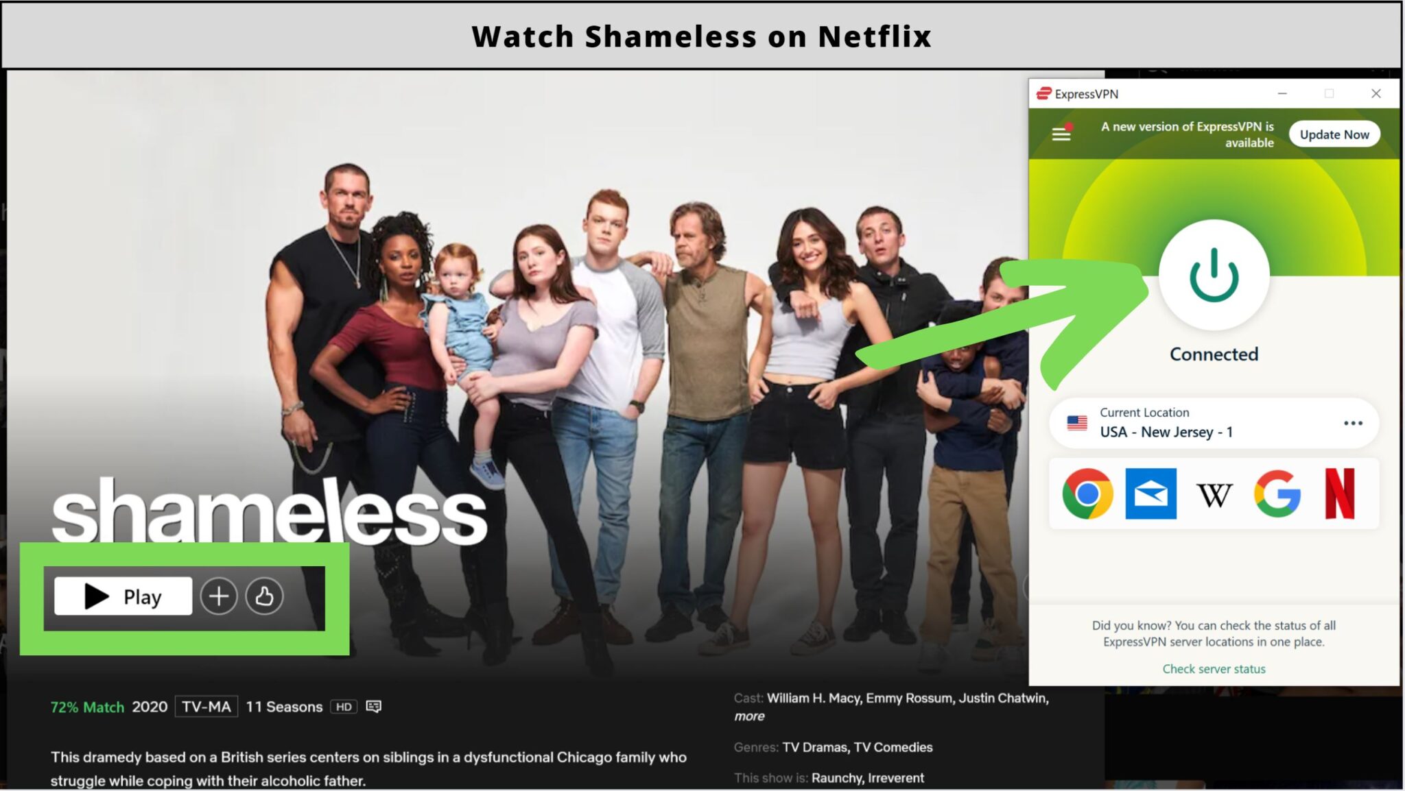 How To Watch Shameless US On Netflix From Germany & France