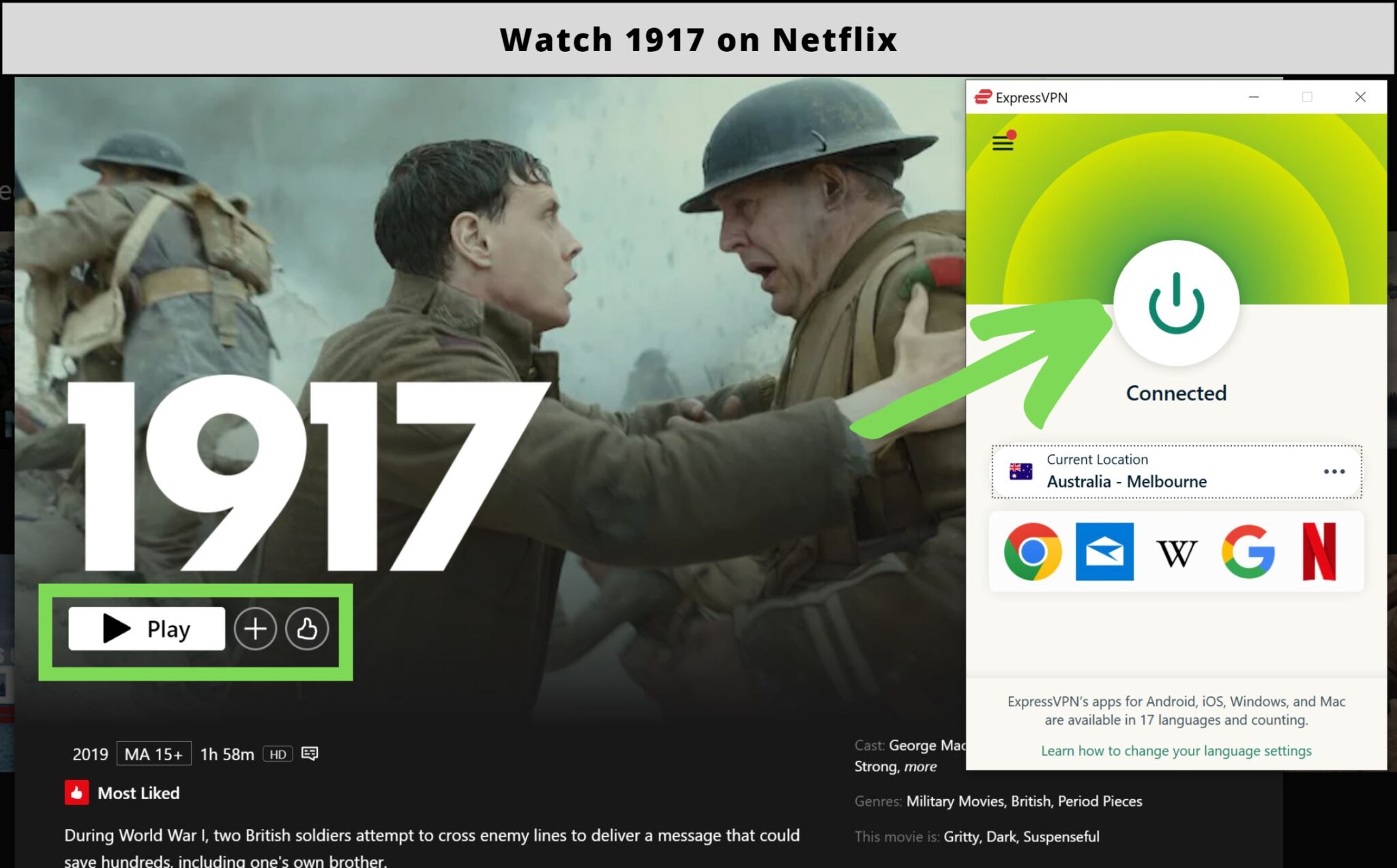 How To Watch 1917 On Netflix From The US, Canada And The UK